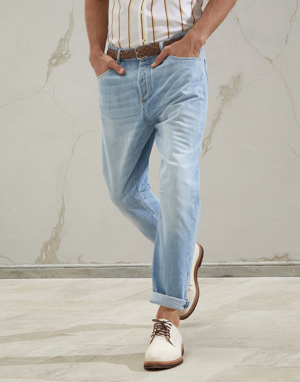 Vaqueros y pantalones de denim para hombre | Brunello Cucinelli