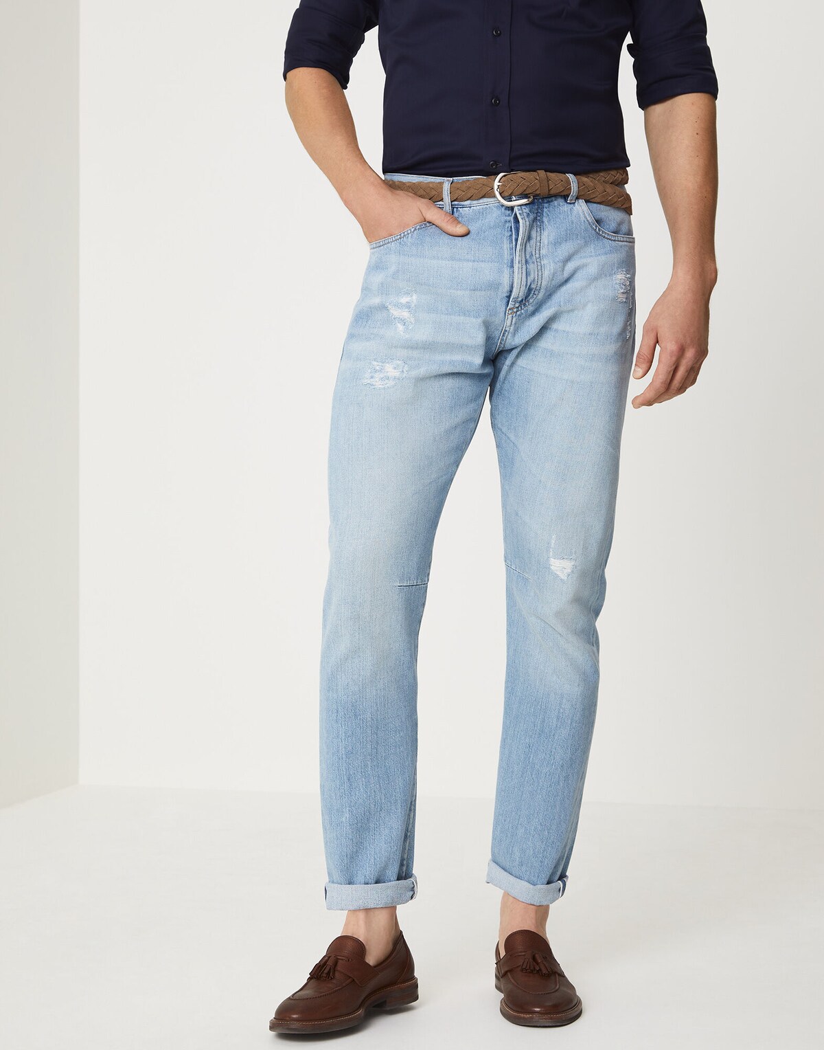 Vaqueros y pantalones de denim para hombre | Brunello Cucinelli